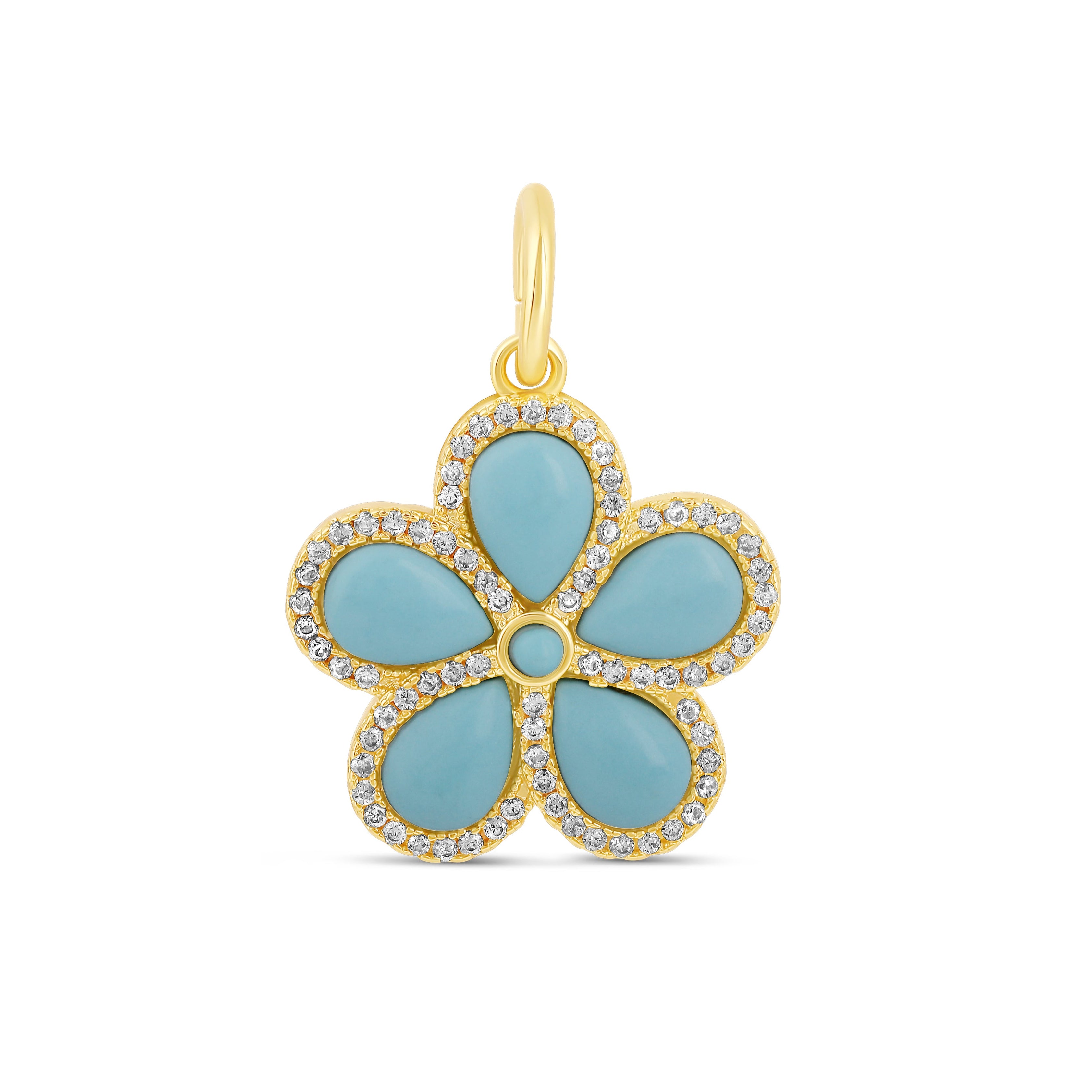 Stone Flower Charm – JTG Jewelry