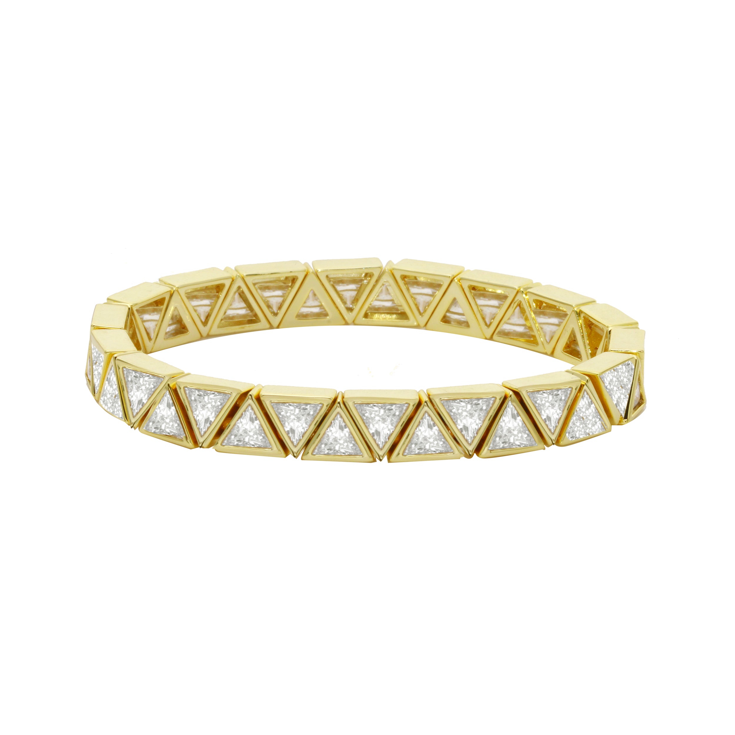 All Diamond Triangle Stretchy Bracelet – JTG Jewelry