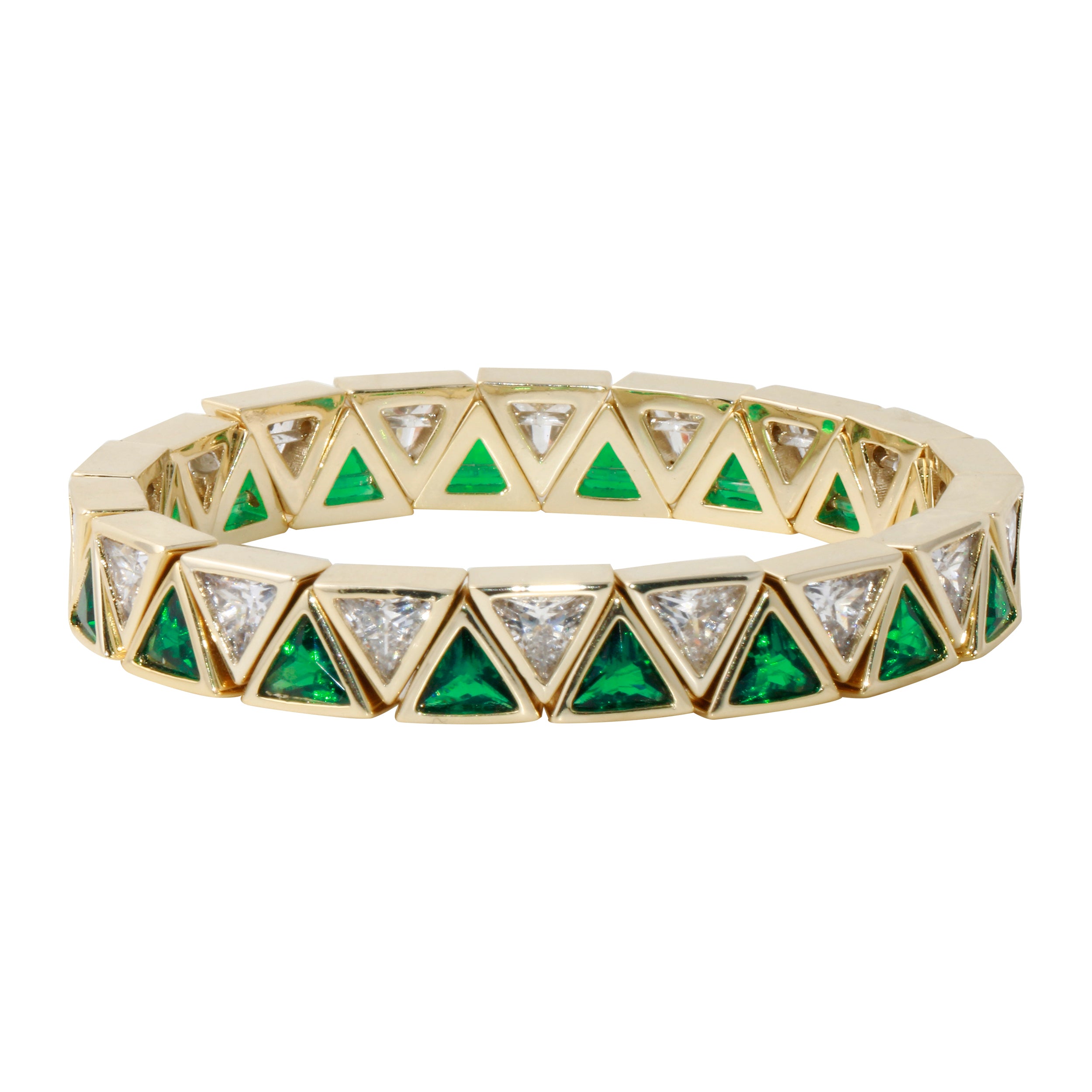 Emerald Triangle Stretchy Bracelet – JTG Jewelry